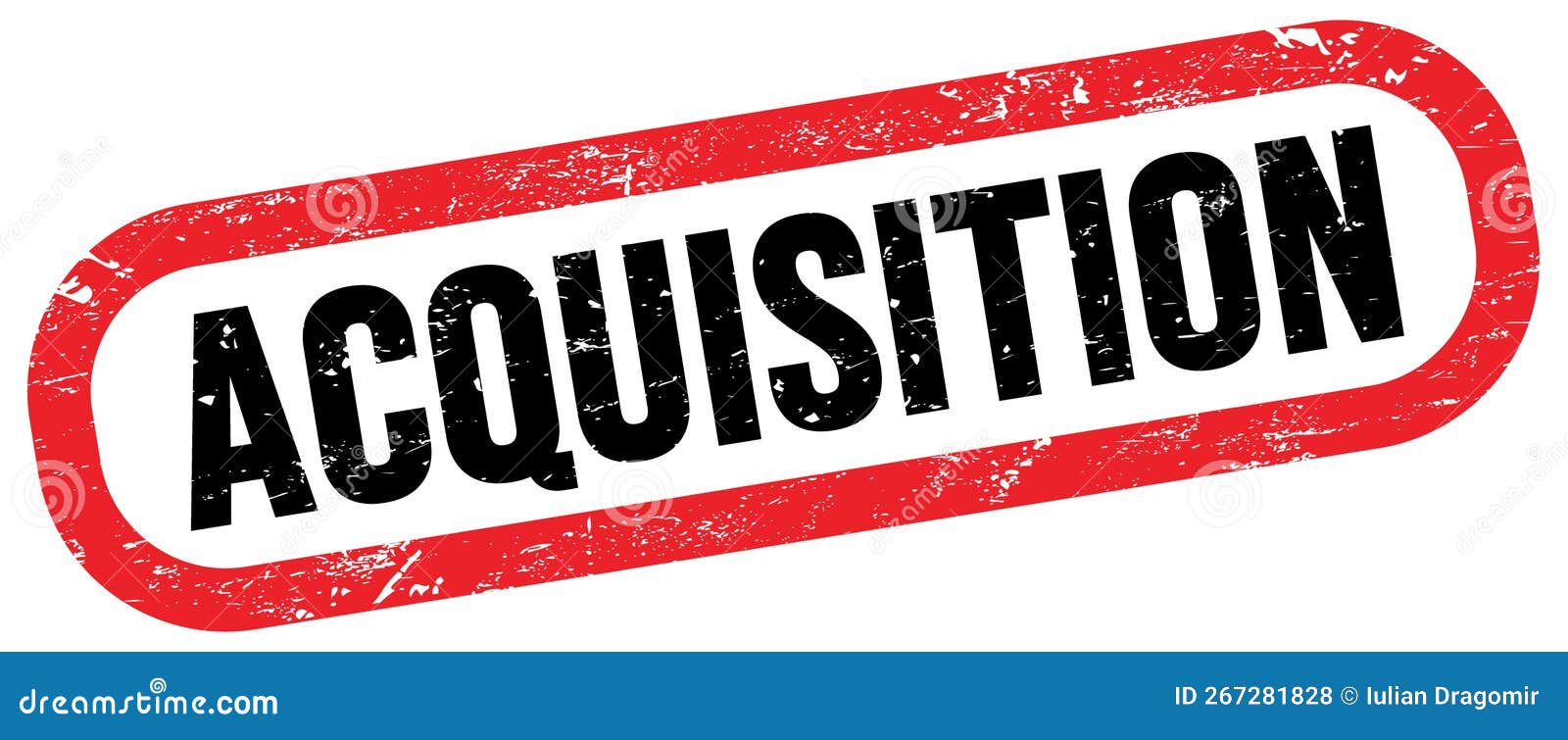 ACQUISITION, Text Written on Red-black Stamp Sign Stock Illustration - Illustration of logo ...