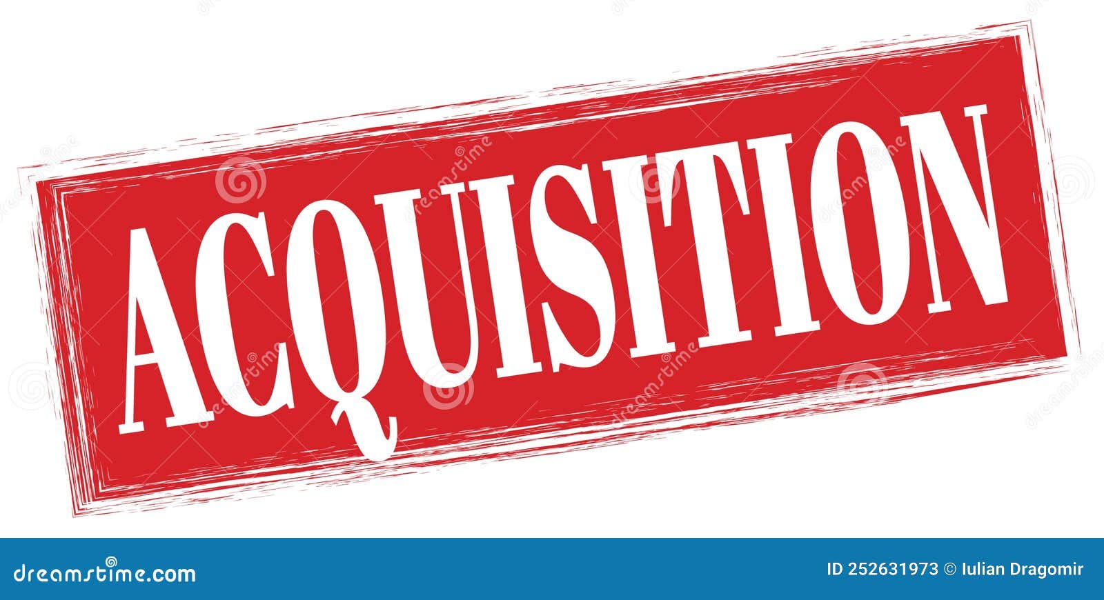ACQUISITION Text Written on Red Stamp Sign Stock Illustration ...