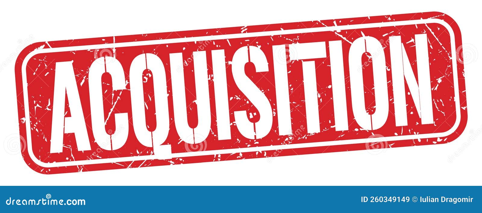 ACQUISITION Text Written on Red Stamp Sign Stock Illustration ...