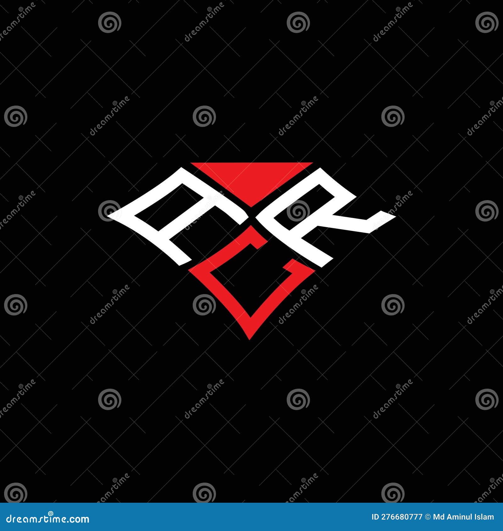 ACR Letter Logo Creative Design with Vector Graphic, Stock Vector ...