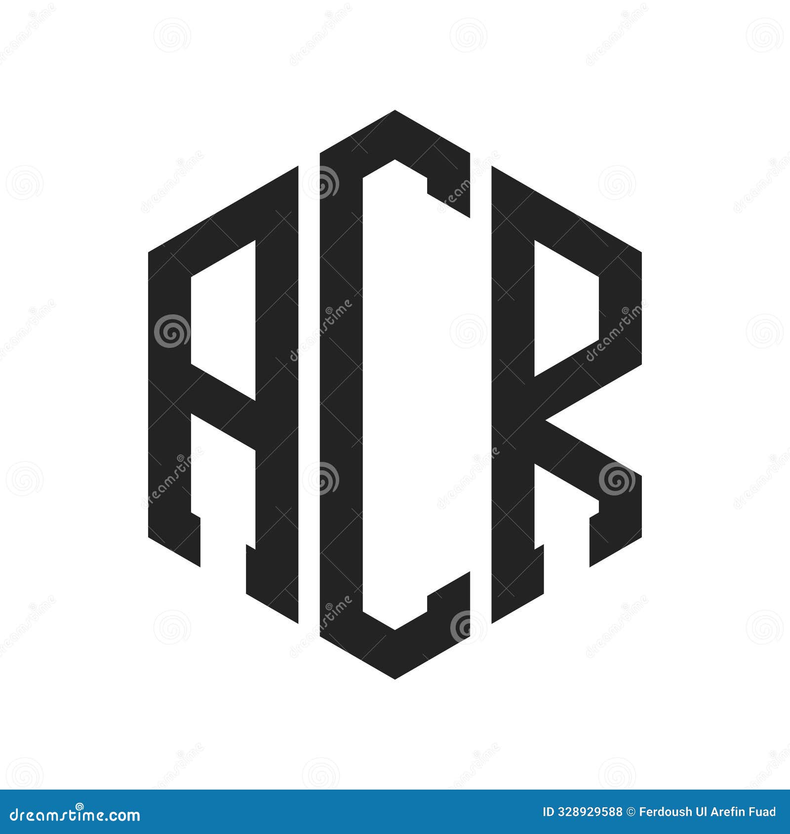 ACR Logo Design. Initial Letter ACR Monogram Logo Using Hexagon Shape ...