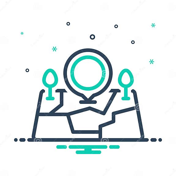 Mix Icon for Acre, Dimension and Area Stock Vector - Illustration of ...