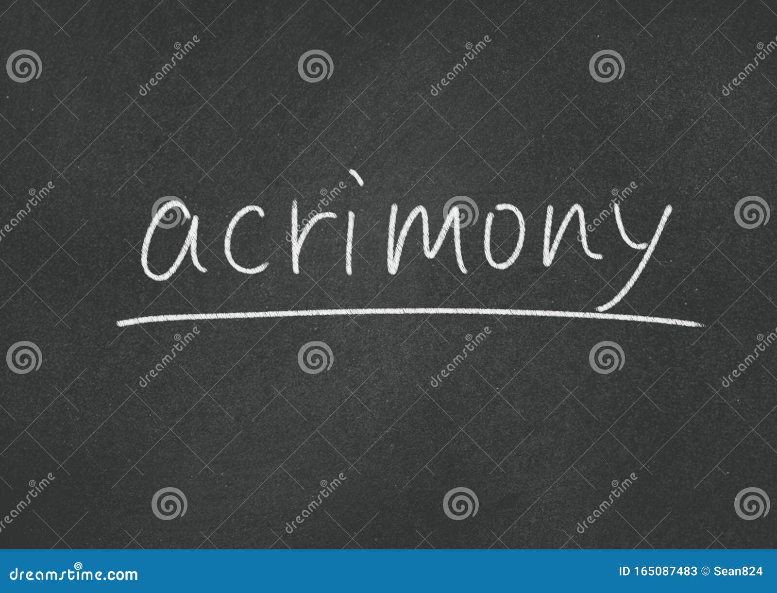 Acrimony stock image. Image of chalkboard, text, word - 165087483