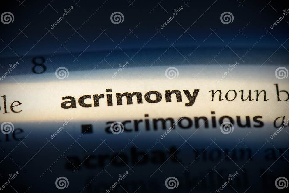 Acrimony stock photo. Image of idea, dictionary, acrimony - 161577800