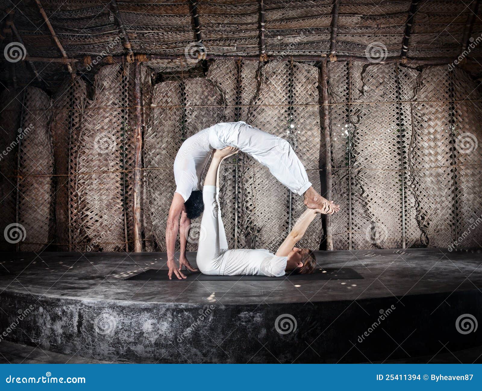 Acro yoga stock photo. Image of gymnastic, balance, acro - 25411394