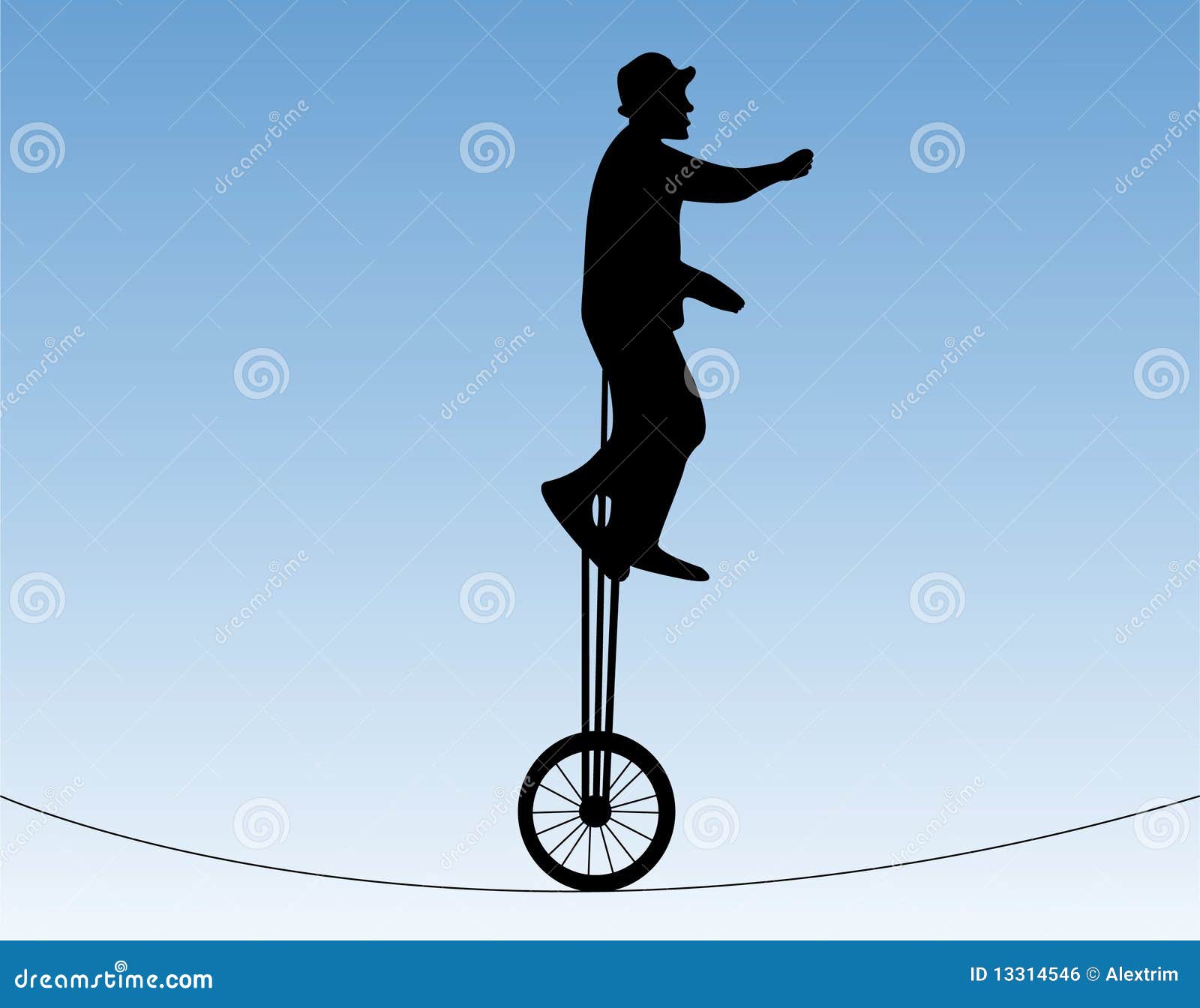 Acrobat stock vector. Illustration of athlete, acrobat - 13314546