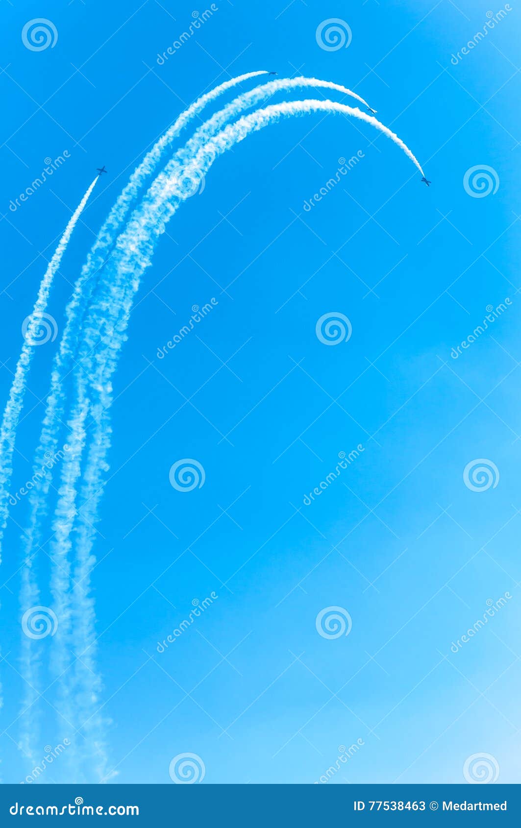 Acrobat Aircraft Looping in Turbo Fly on the Sky Stock Image - Image of ...