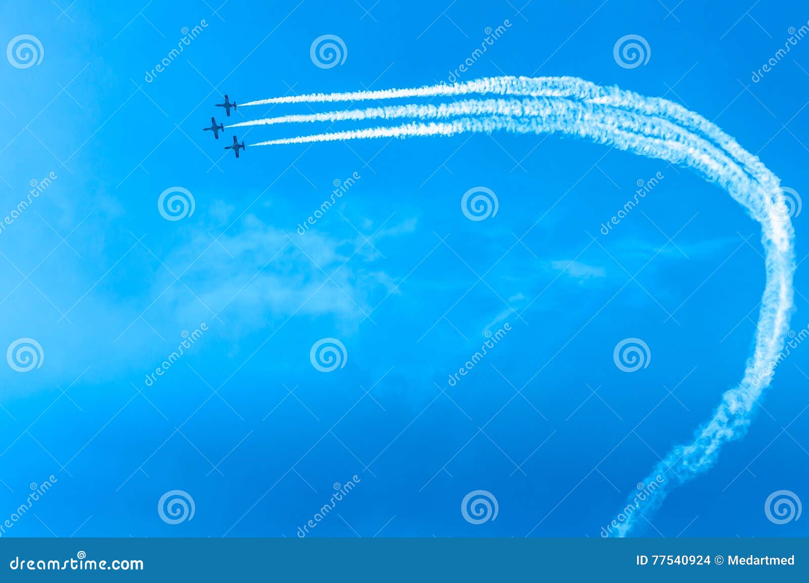 Acrobat Aircraft Looping in Turbo Fly on the Sky Stock Photo - Image of ...