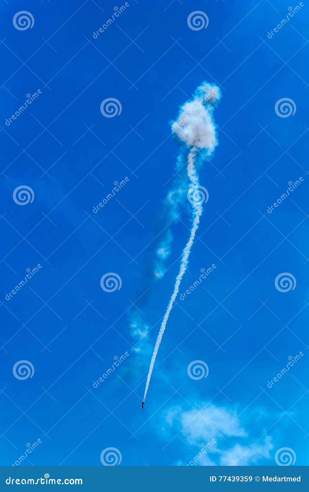 Acrobat Aircraft in Turbo Fly on the Sky Stock Image - Image of high ...