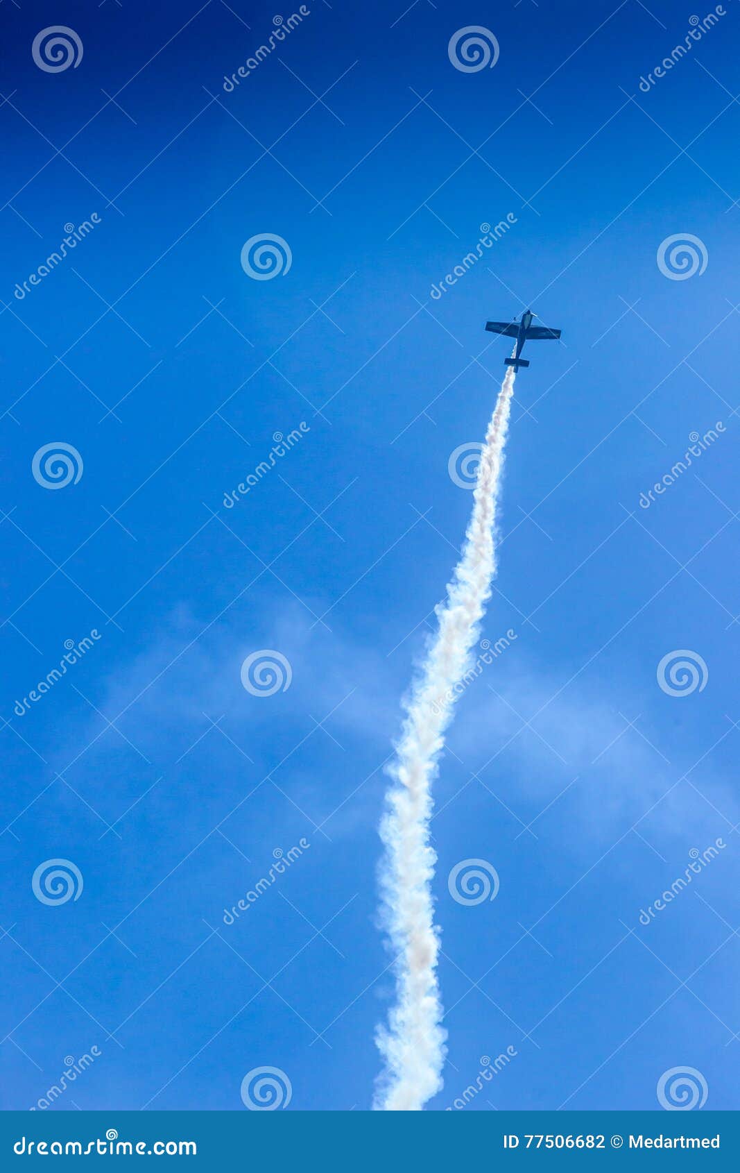 Acrobat Aircraft in Turbo Fly on the Sky Stock Photo - Image of ...