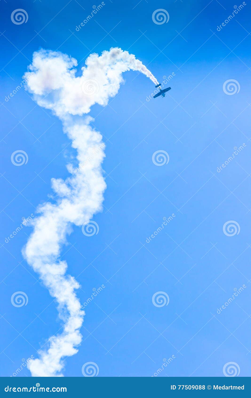 Acrobat Aircraft in Turbo Fly on the Sky Stock Photo - Image of ...