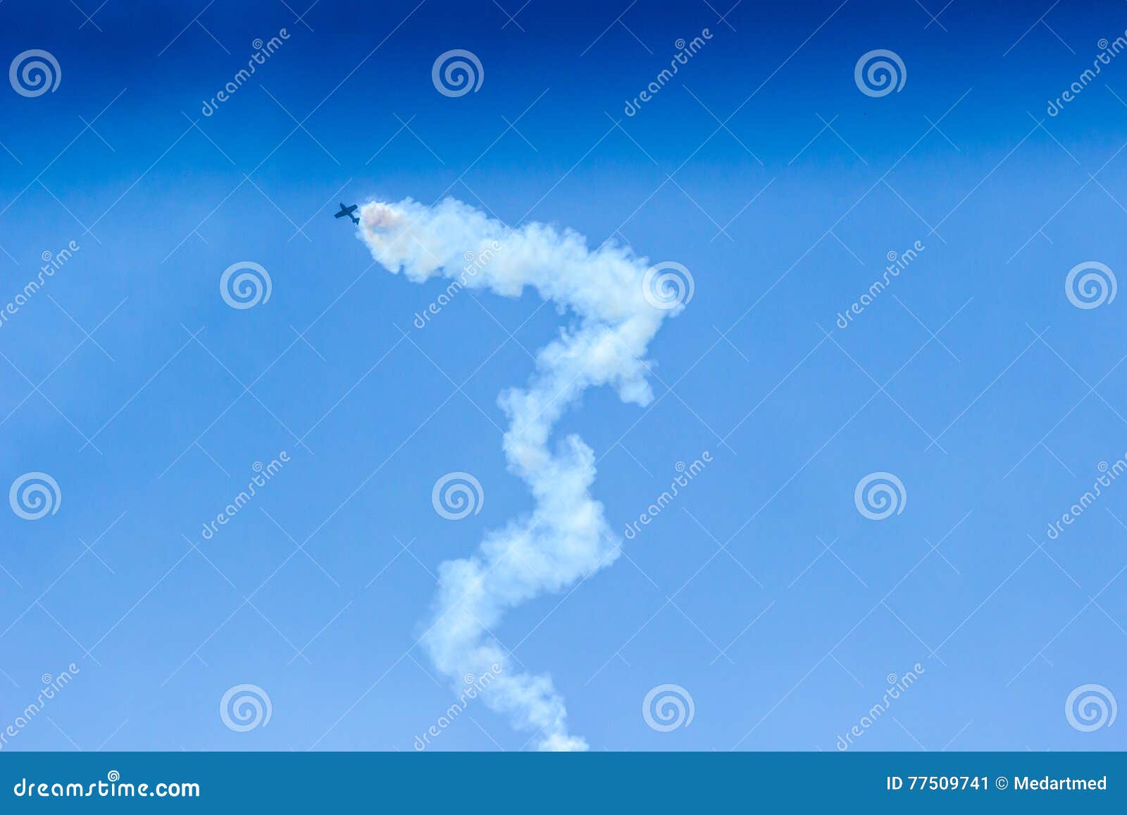 Acrobat Aircraft in Turbo Fly on the Sky Stock Image - Image of sunny ...