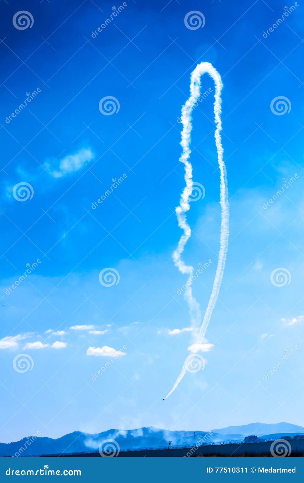 Acrobat Aircraft in Turbo Fly on the Sky Stock Image - Image of foot ...