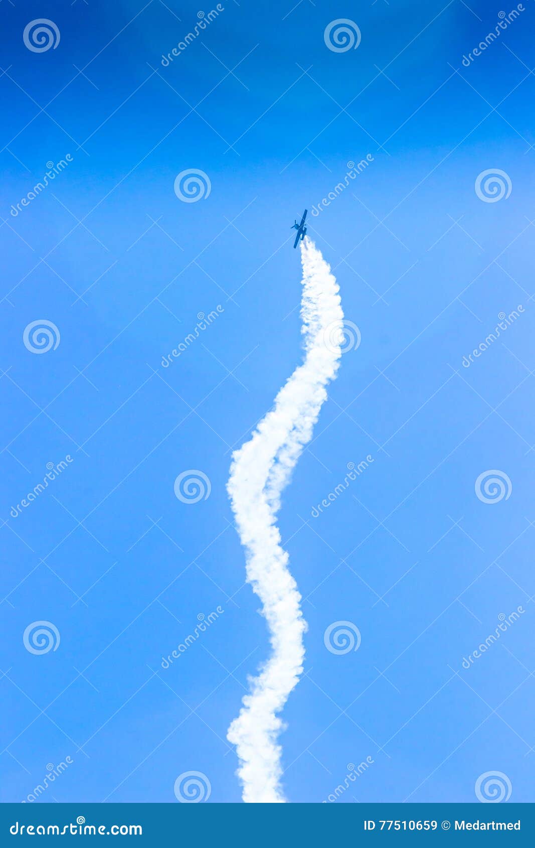 Acrobat Aircraft in Turbo Fly on the Sky Stock Image - Image of airport ...