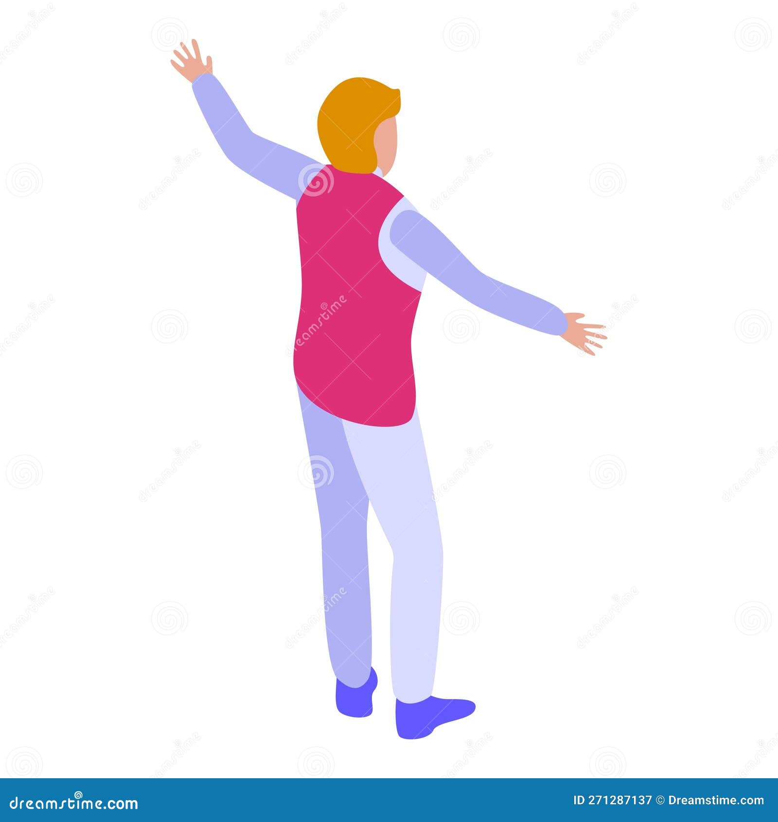 Acrobat Art Icon Isometric Vector. Man Performance Stock Illustration ...