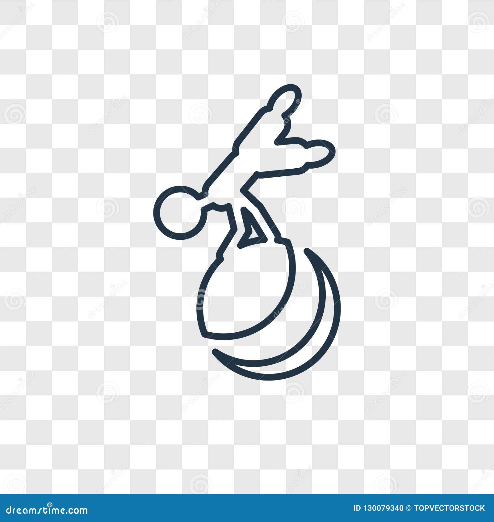 Linear Acrobat Woman Icon From Ladies Outline Collection. Thin Line ...