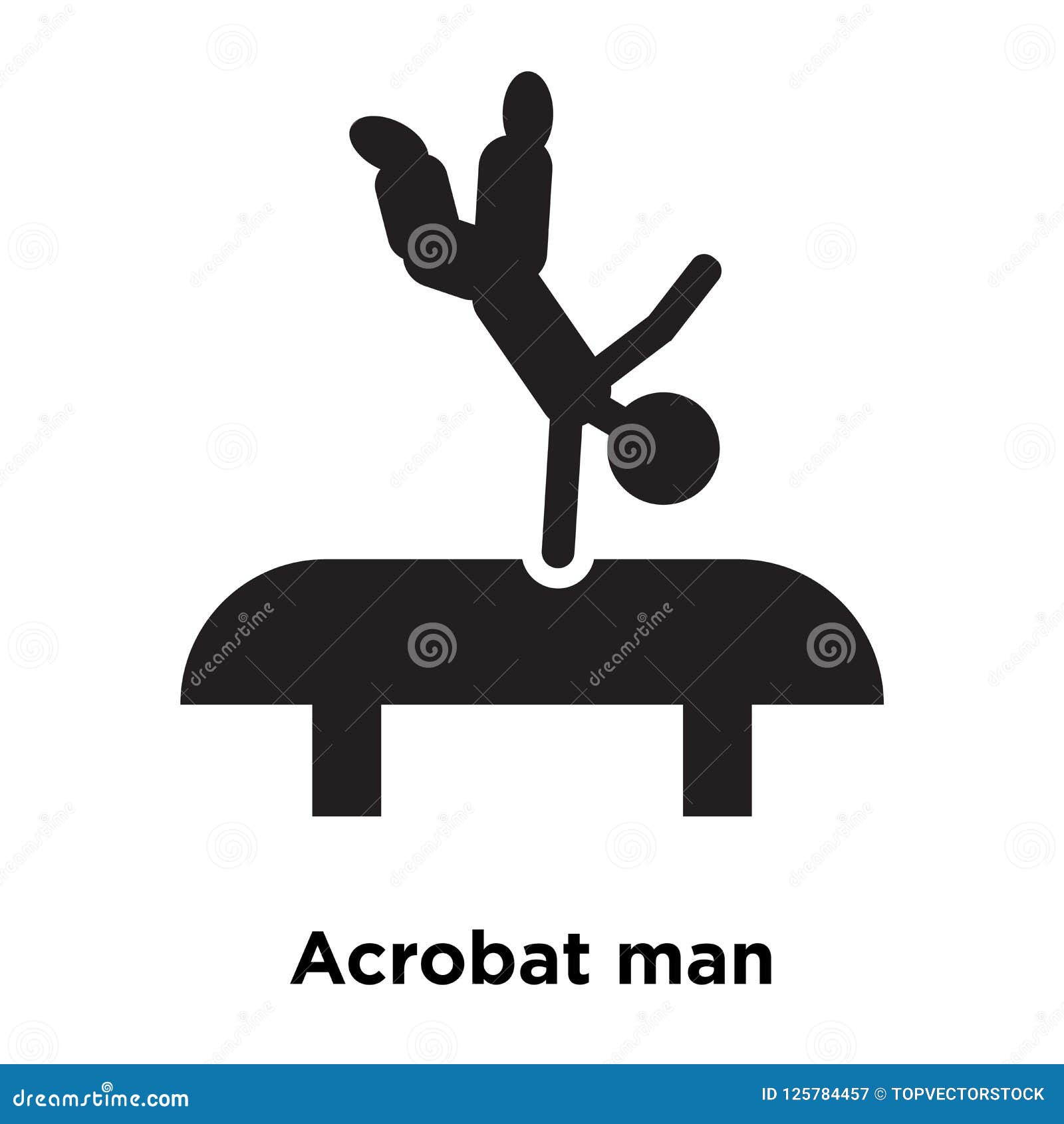 Acrobat Man Icon Vector Isolated on White Background, Logo Concept of ...