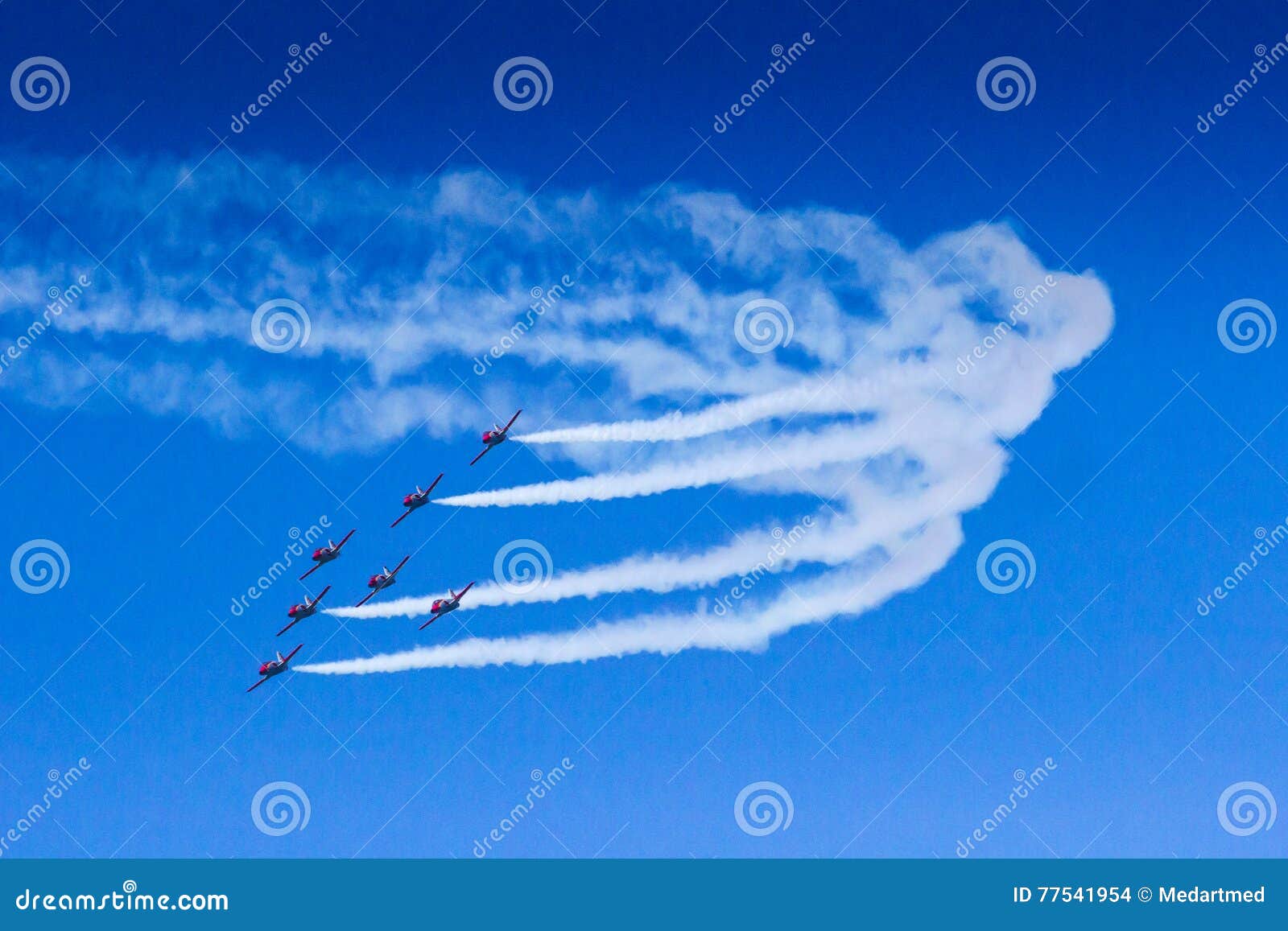 Acrobat Plane Looping in Turbo Fly on the Sky Stock Photo - Image of ...