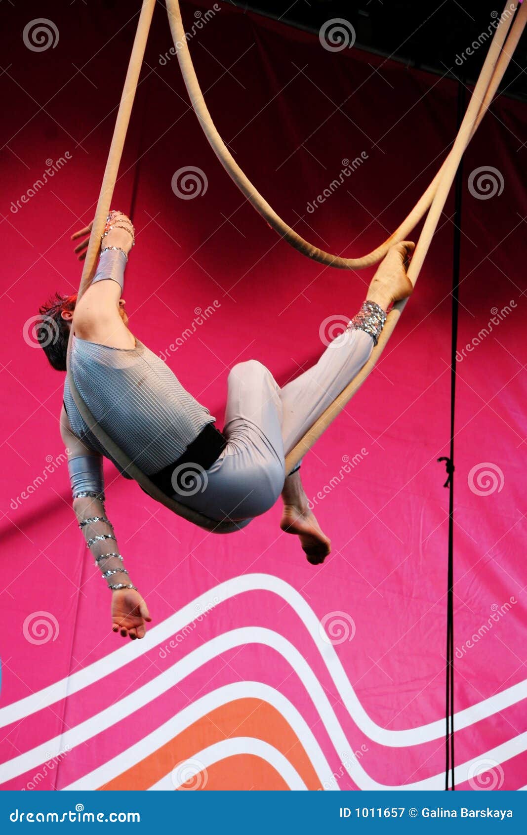 Acrobat on stage stock image. Image of life, flexibility - 1011657