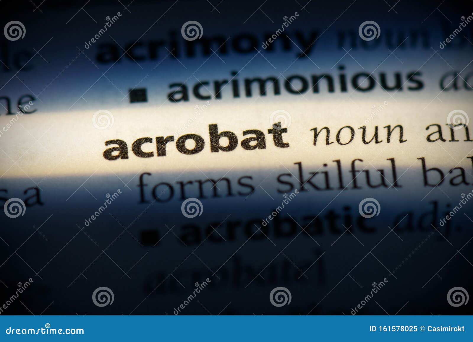 Acrobat stock image. Image of word, detail, vocabulary - 161578025