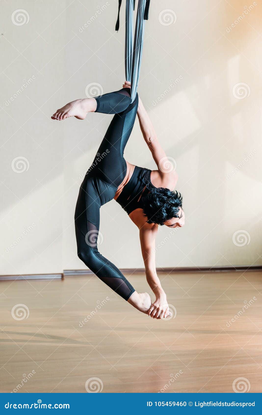Acrobatic aerial dance stock photo. Image of pose, fitness - 105459460
