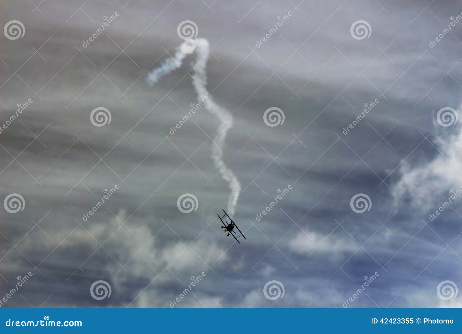 Acrobatic Biplane stock image. Image of russia, gray - 42423355