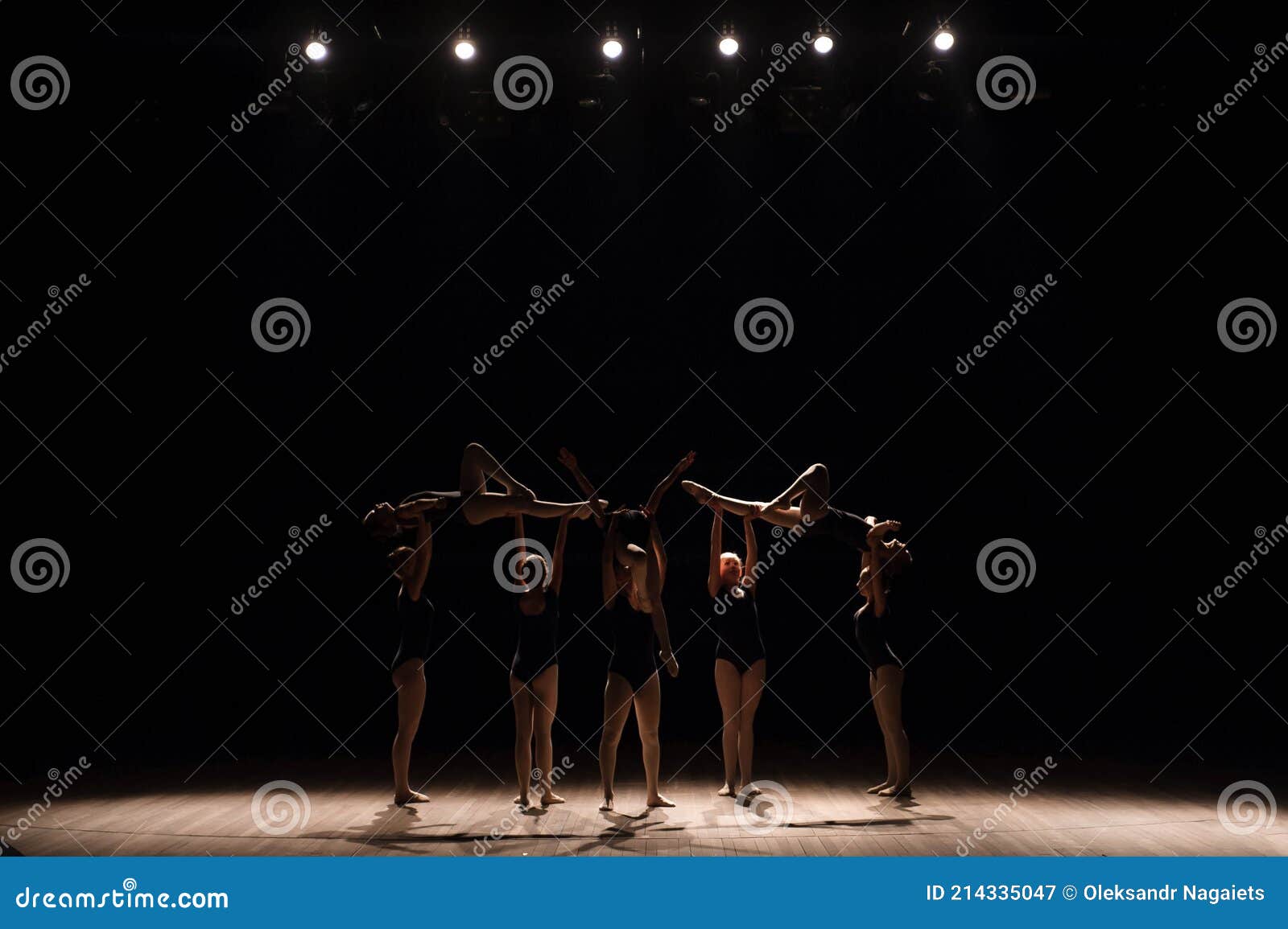 Acrobatic Dance. Dance with Elements of Acrobatics. Girls Doing Dance ...