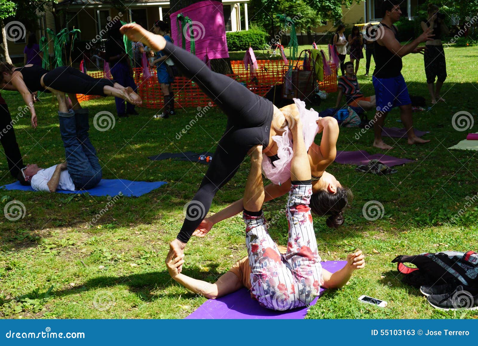Acrobatic Dancers 9 editorial stock photo. Image of harbor - 55103163