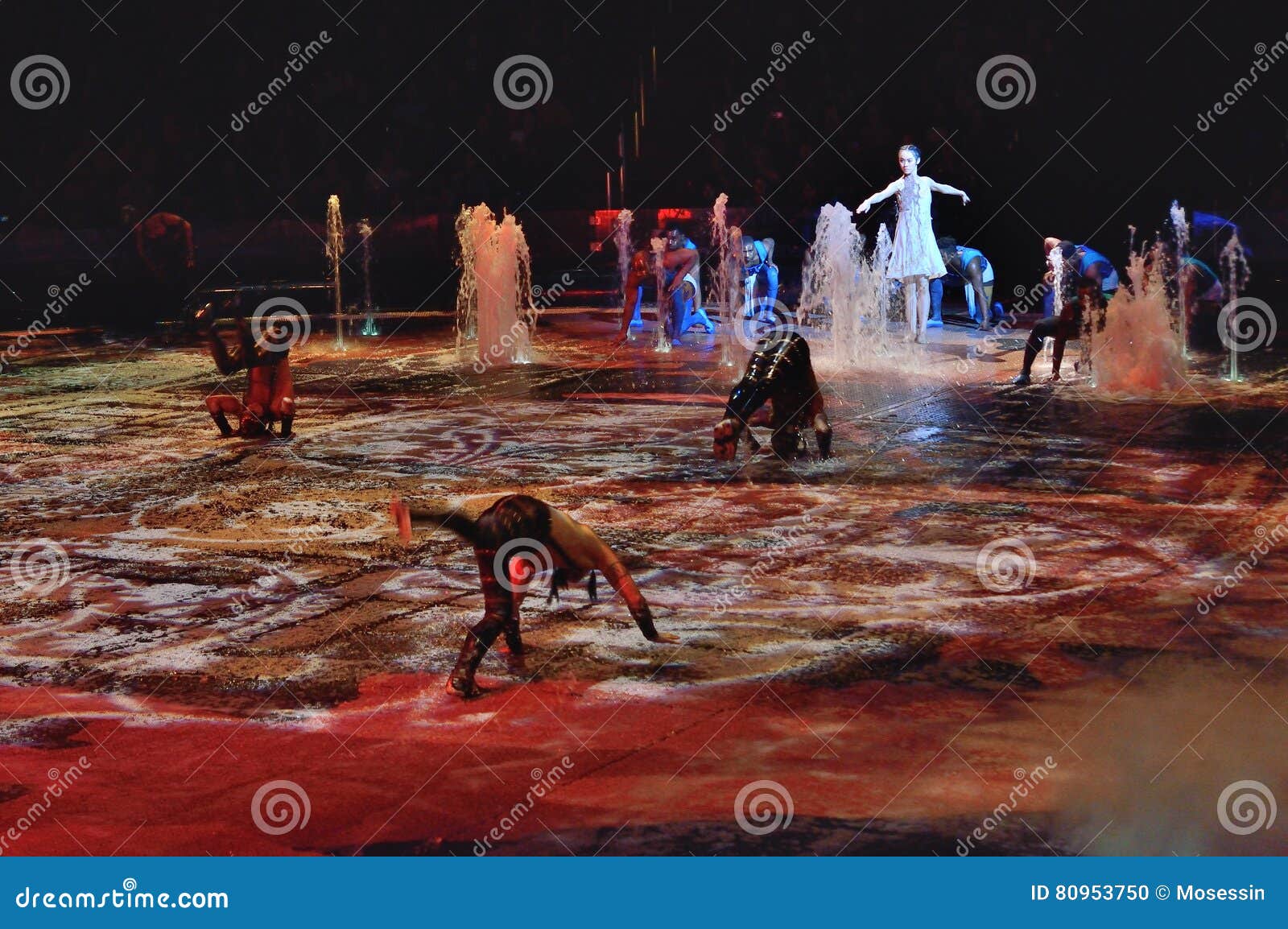 Acrobatic Dancing Stage Performance Editorial Image - Image of swim ...
