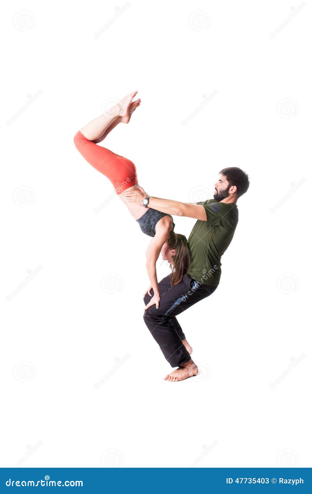 Acrobatic exercise stock image. Image of force, gymnastics - 47735403