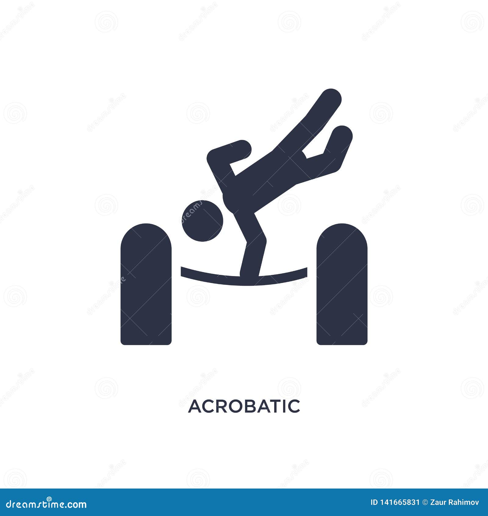 Acrobatic Icon On White Background. Simple Element Illustration From ...