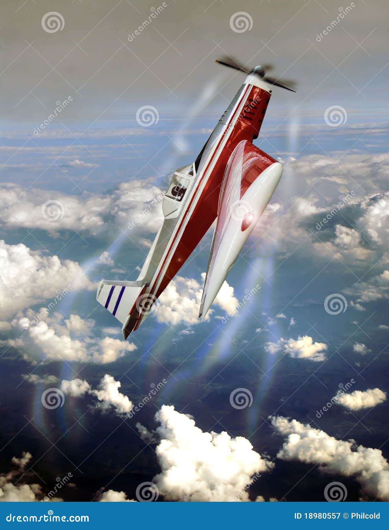 Acrobatic plane stock image. Image of display, aerial - 18980557