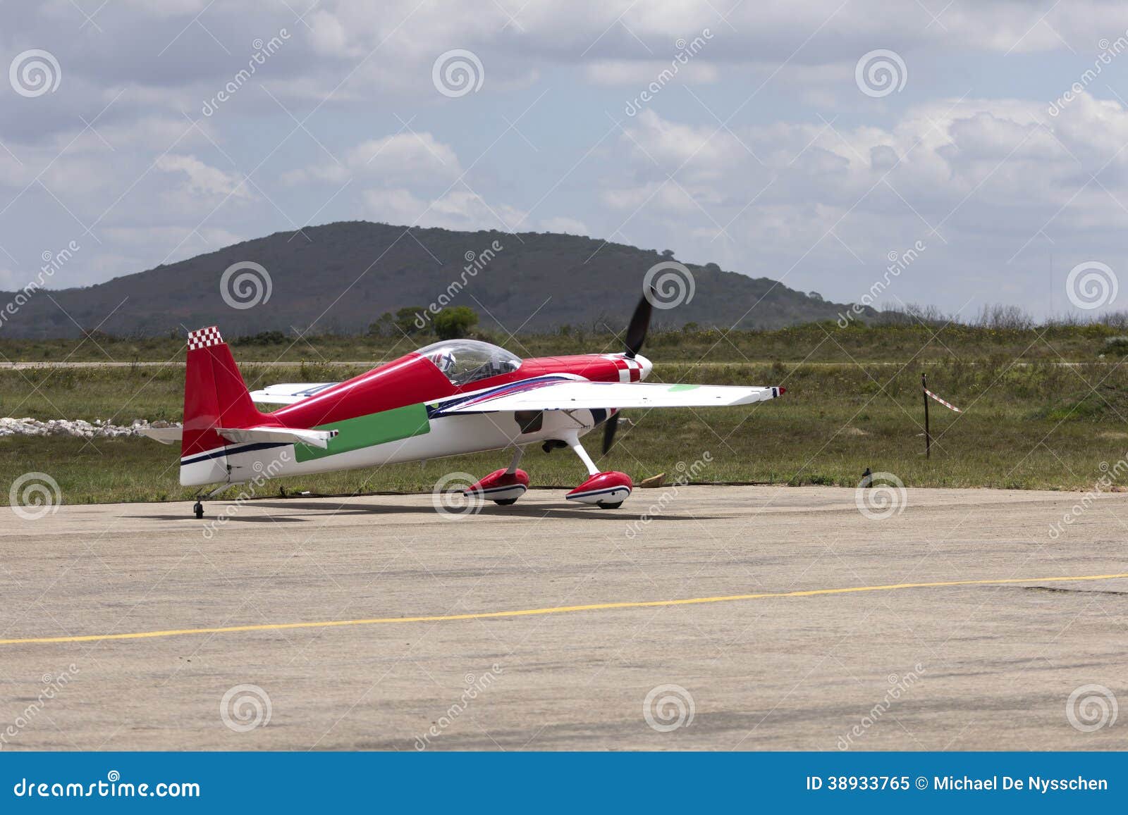 Acrobatic Plane on the Runway Stock Image - Image of plane, standing ...