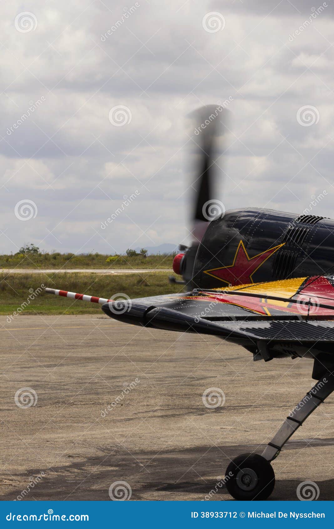 Acrobatic Plane Showing Propeller Movement Stock Photo - Image of ...