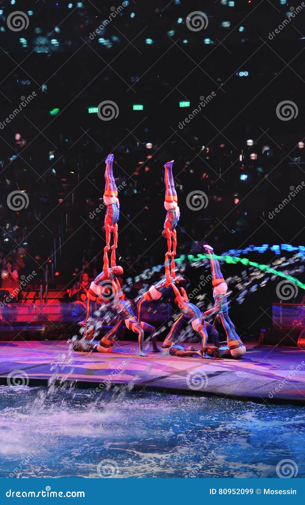 Acrobatic Stage Performance Editorial Stock Image - Image of woman ...