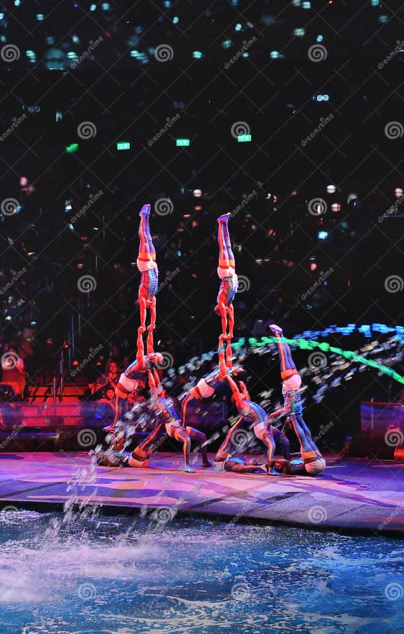 Acrobatic Stage Performance Editorial Stock Image - Image of woman ...