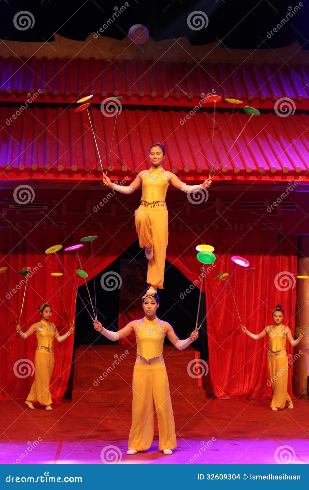 Acrobatics editorial stock image. Image of nice, training - 32609304