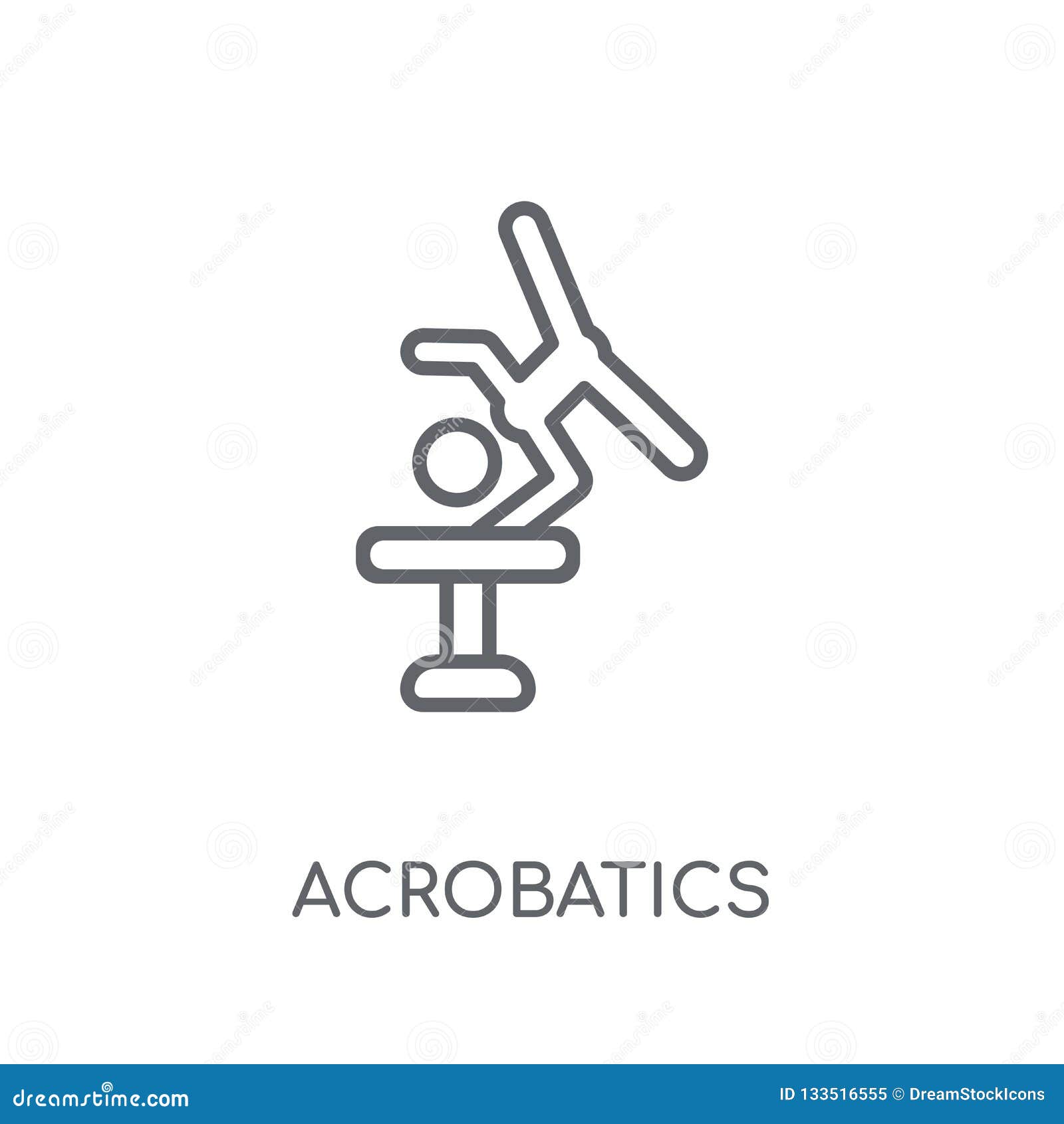 Acrobatics Linear Icon. Modern Outline Acrobatics Logo Concept O Stock ...