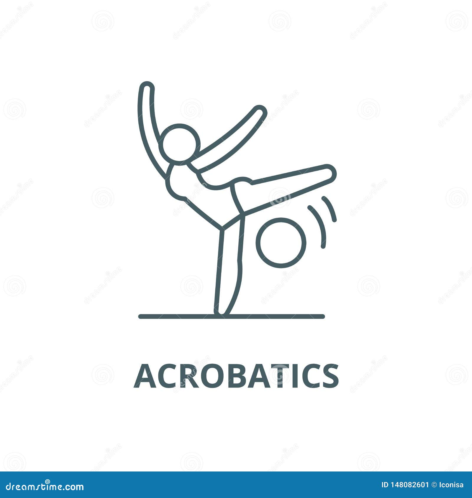 Linear Acrobatics Icon From Circus Outline Collection. Thin Line ...