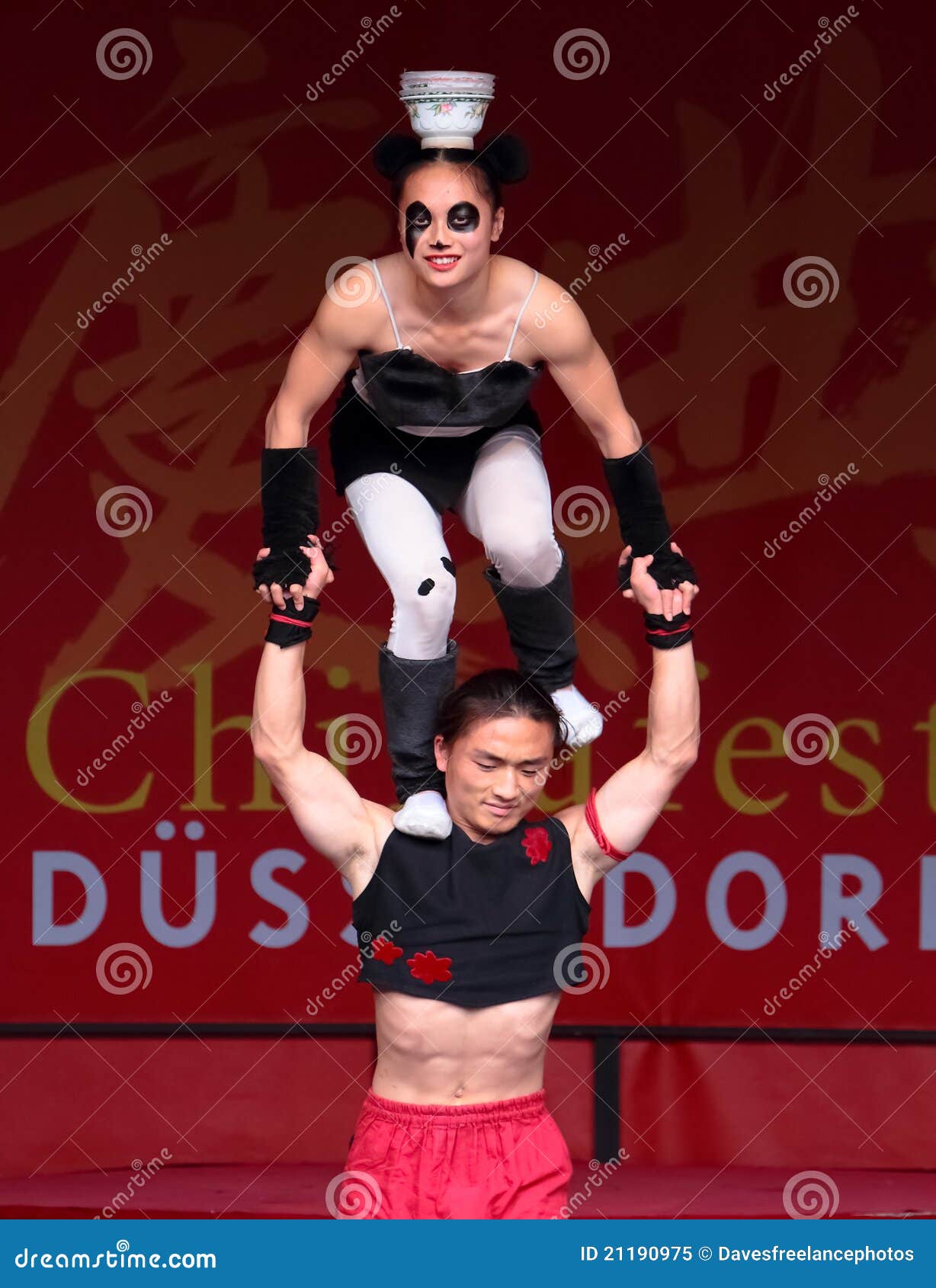 Acrobats of the Chinese State Circus. Editorial Image - Image of panda ...