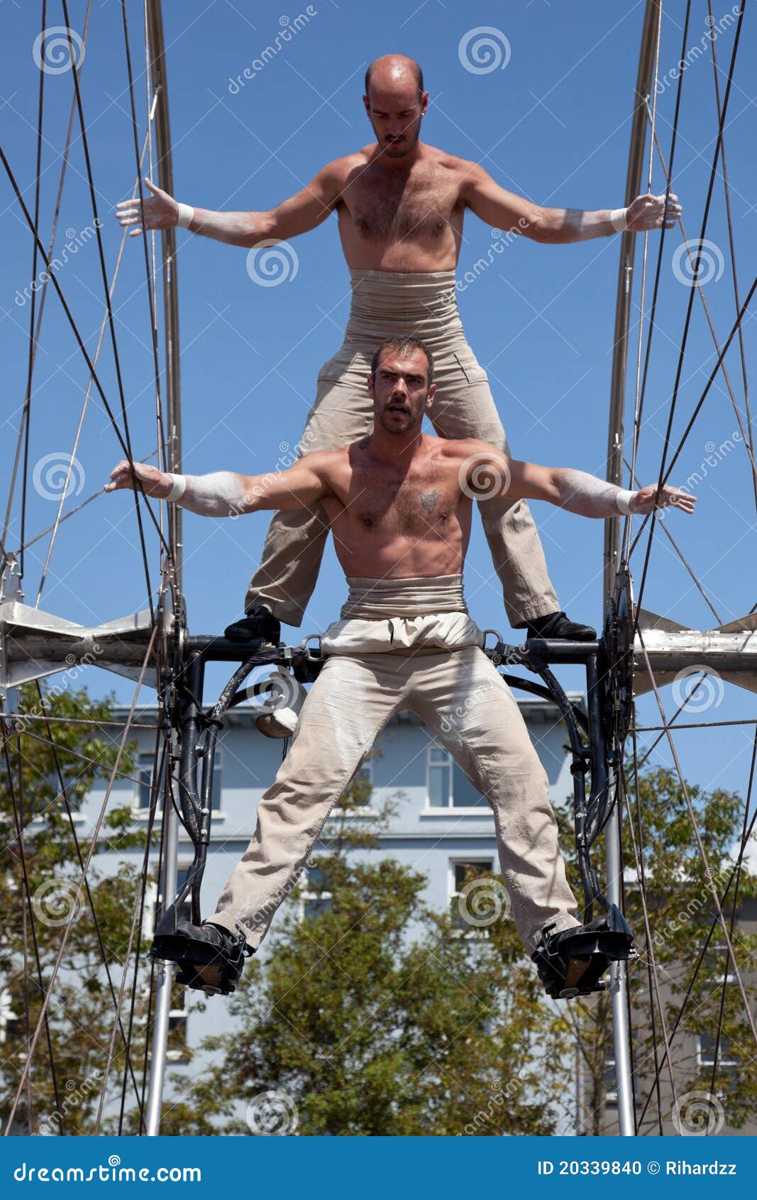 Acrobats Performs in the Square Editorial Image - Image of festival ...