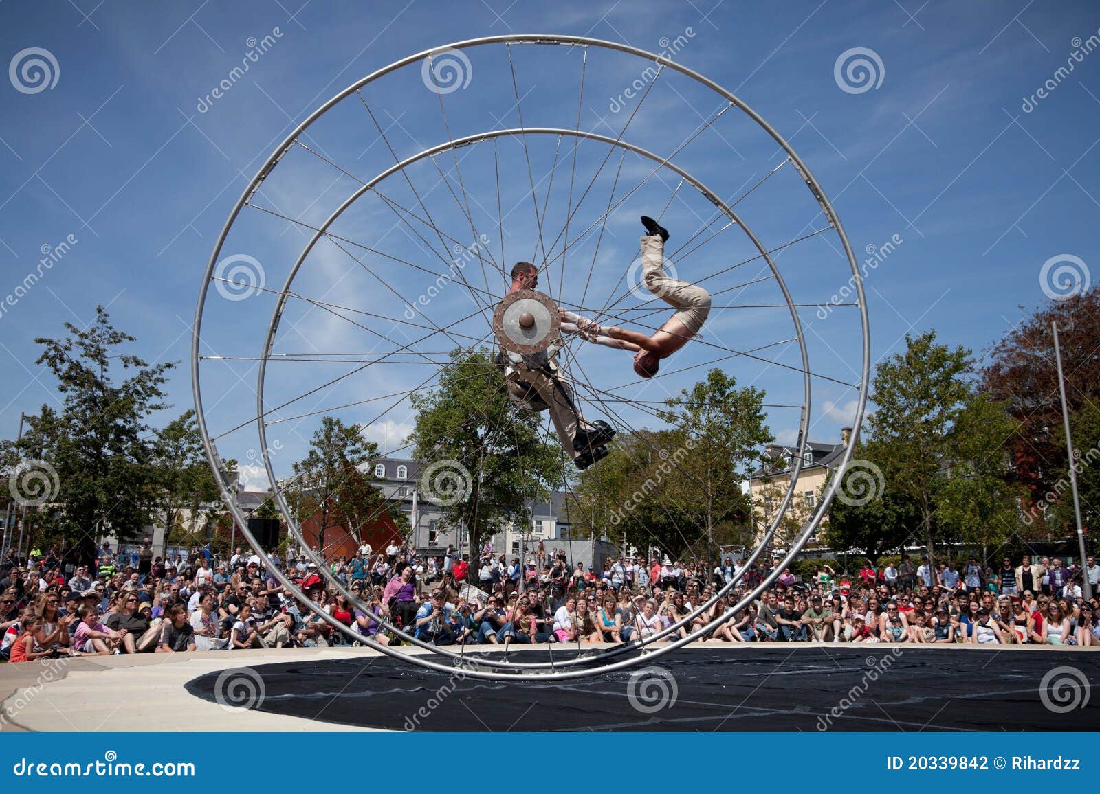 Acrobats Performs in the Square Editorial Photography - Image of ...