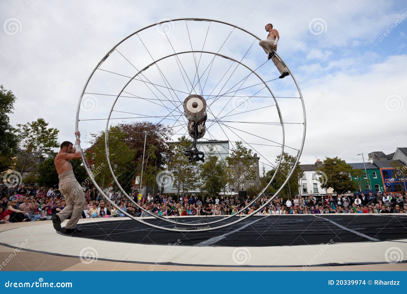 Acrobats Performs in the Square Editorial Stock Image - Image of ...