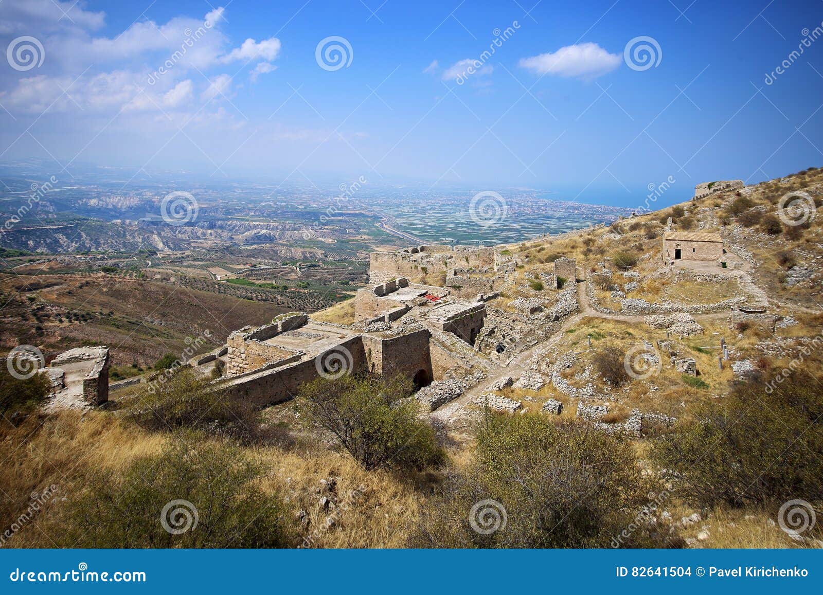 Acrocorinth the Acropolis of Ancient Corinth Stock Photo - Image of ...