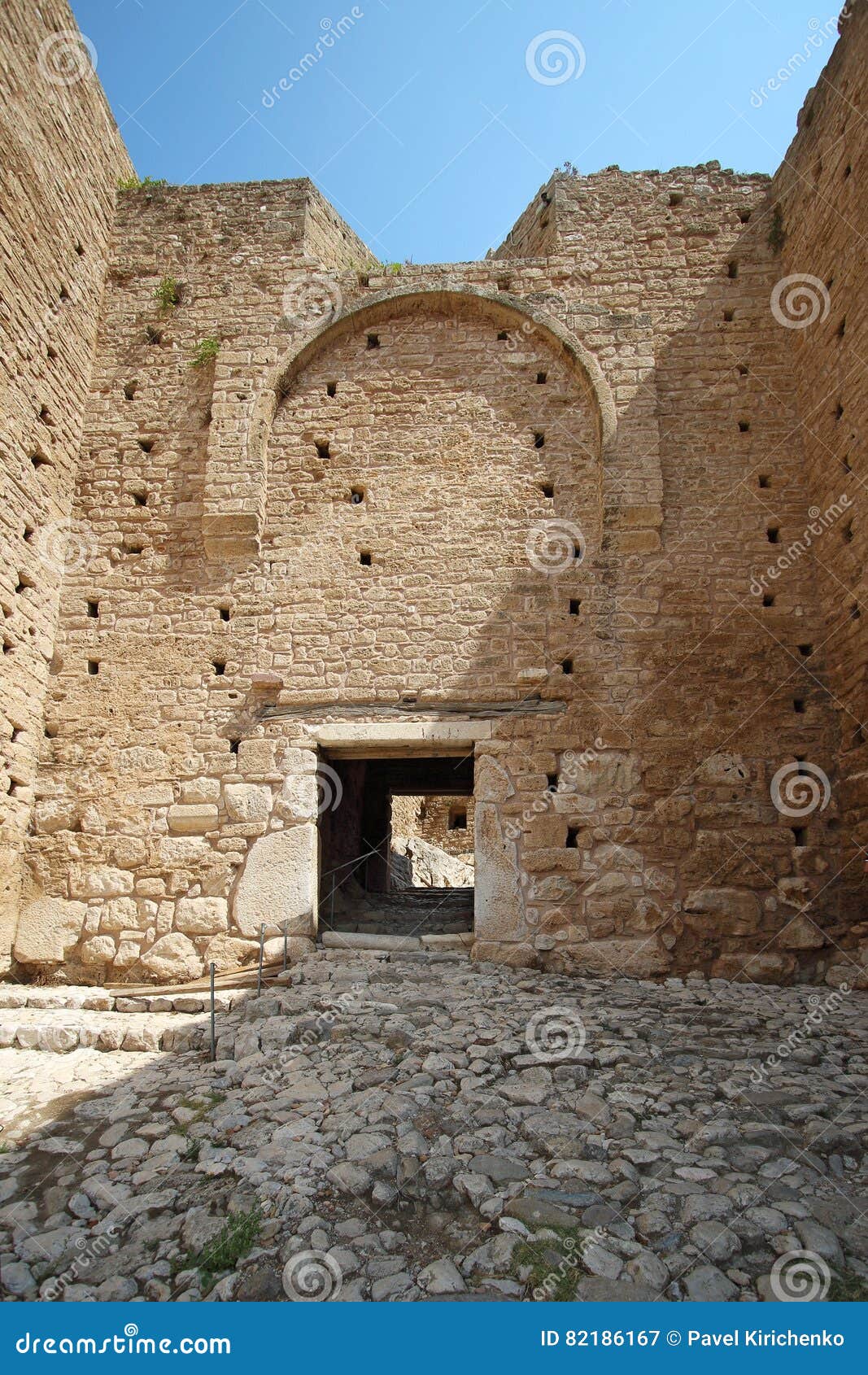 Acrocorinth the Acropolis of Corinth Stock Image - Image of stone ...