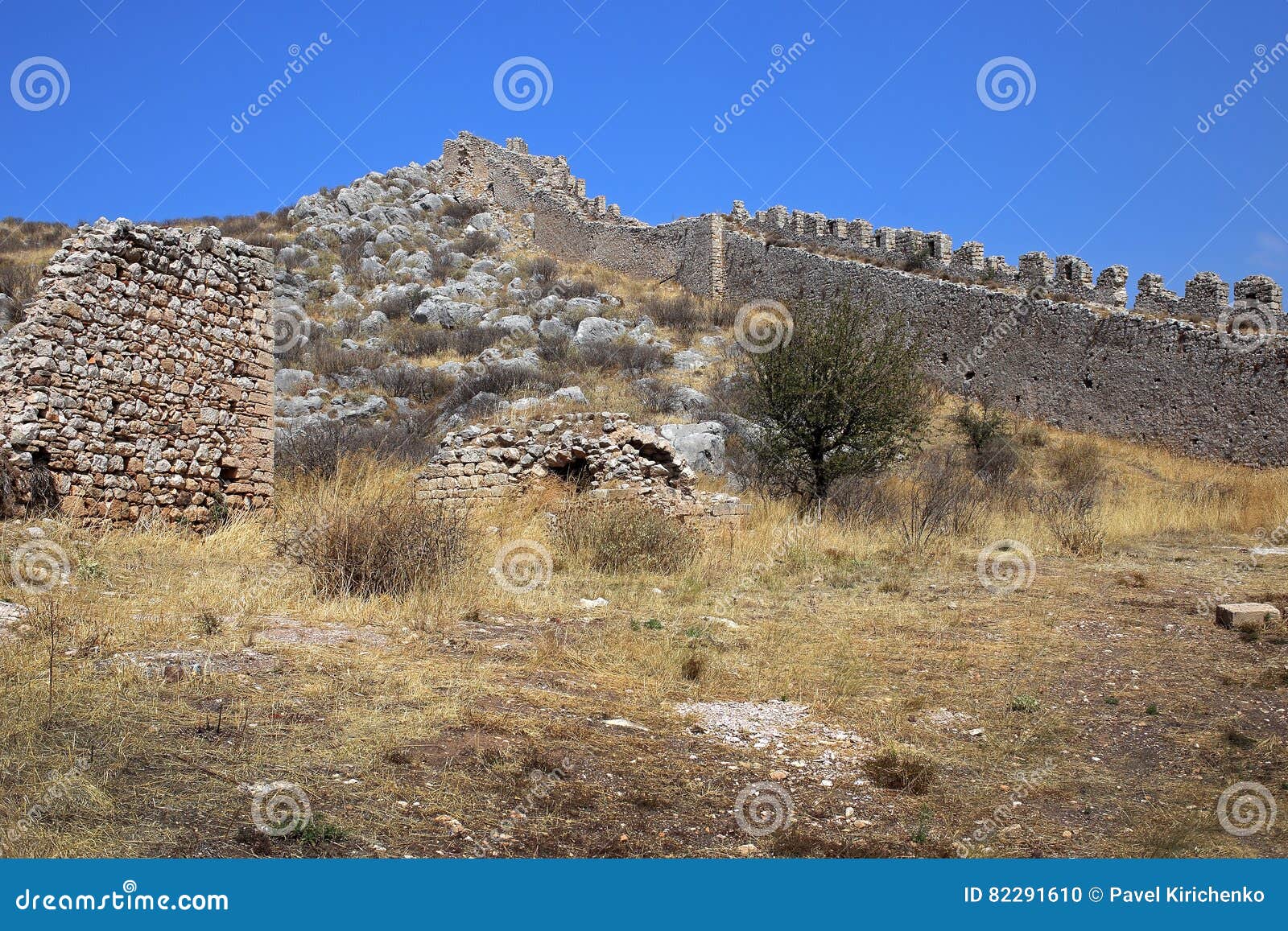Acrocorinth the Acropolis of Corinth Stock Photo - Image of city ...