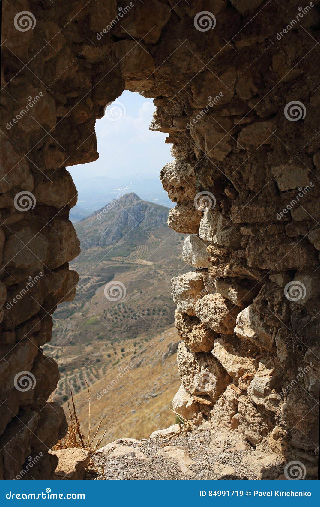 Acrocorinth the Ancient Corinth Stock Image - Image of mountain, gate ...