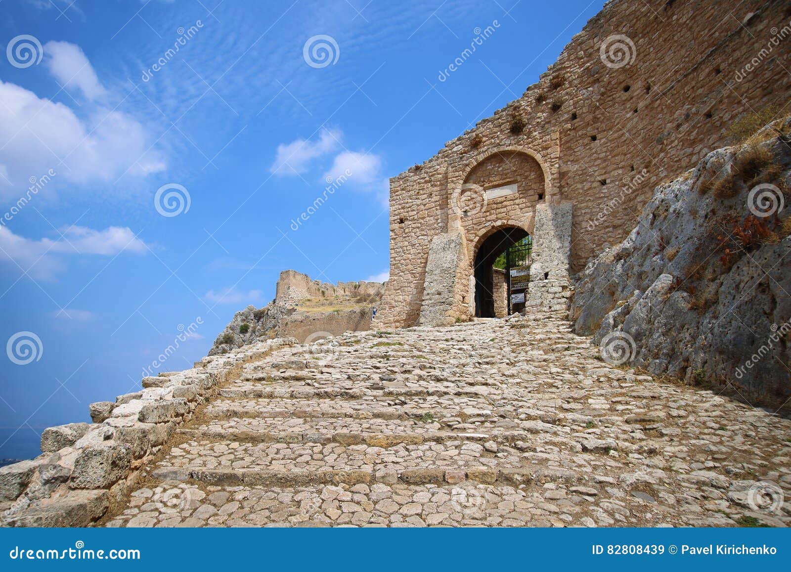 Acrocorinth the Castle of Ancient Corinth Stock Image - Image of ...