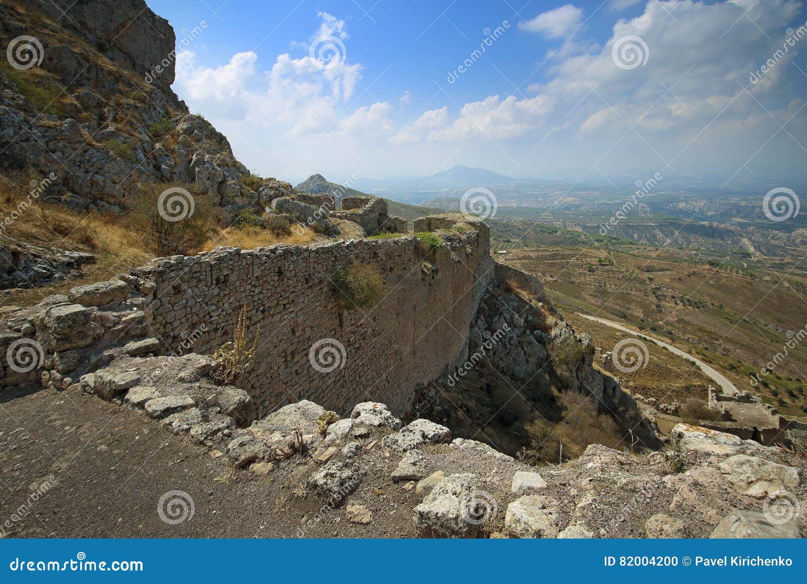 Acrocorinth the Castle of Medieval Corinth Stock Photo - Image of ...