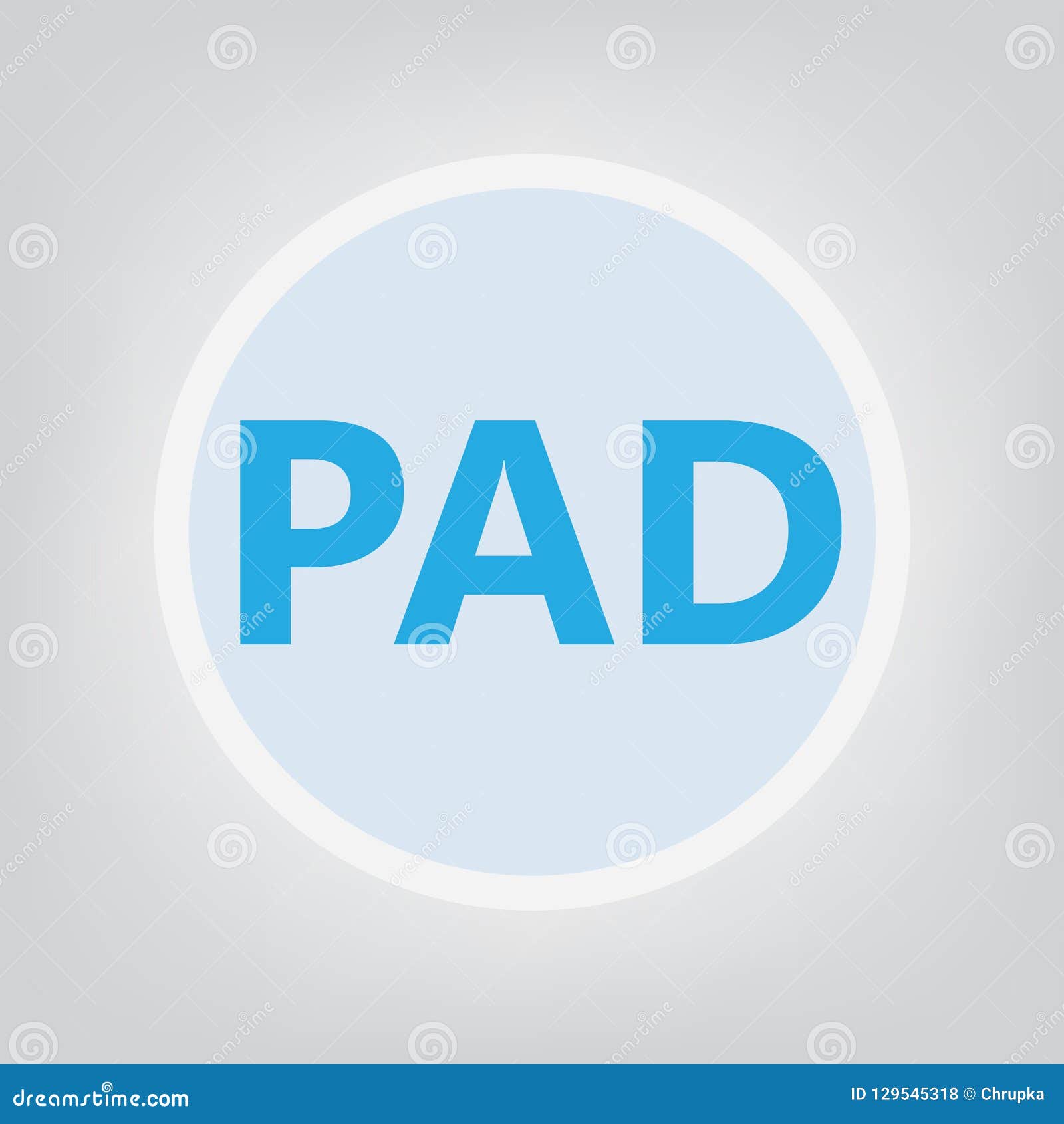 Acroniem Van De De Slagaderziekte Van PAD Het Rand Vector Illustratie ...